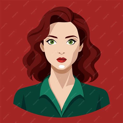 Premium Vector Flat Vector Illustration Of An Actress