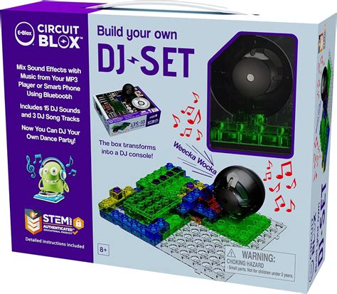 Amazon Com E BLOX Building Blocks Circuit Kit Build Your Own DJ Set Bluetooth Compatible Mix