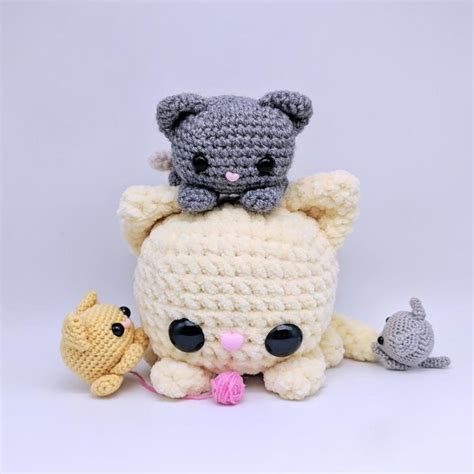 Cube Kitty Cat Amigurumi Pattern Weave Crochet Cube Kitty Cat Amigurumi Pattern Weave Crochet