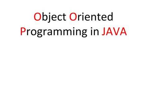 Introduction To Java Pptx
