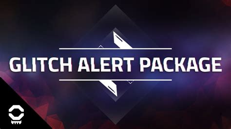 Glitch Alert Package Custom Streamlabs Alerts For Twitch Youtube