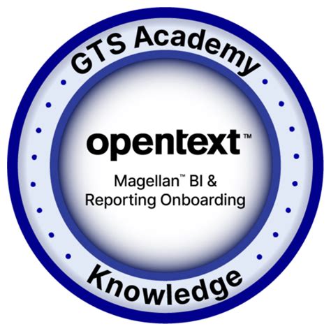 Opentext Knowledge Magellan Bi And Reporting Onboarding Gts Academy Credly