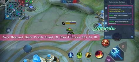 Cara Membuat Kode Prank Cheat Ml Dan Tulisan Afk Di Ml