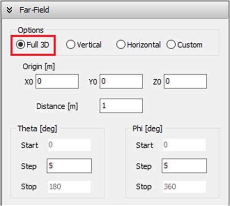 Export Radiation Patterns To Msi Planet › An Sof Antenna Simulation