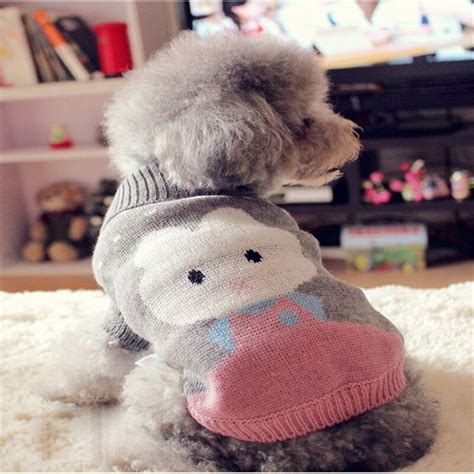 Winter Leuke Cartoon Hond Kleding Warme Trui Voor Grandado