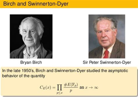 Birch And Swinnerton Dyer Conjecture