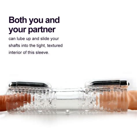 Double Ribbed Pocket Pussy Stroker Sleeve Male Masturbators Sex Toys
