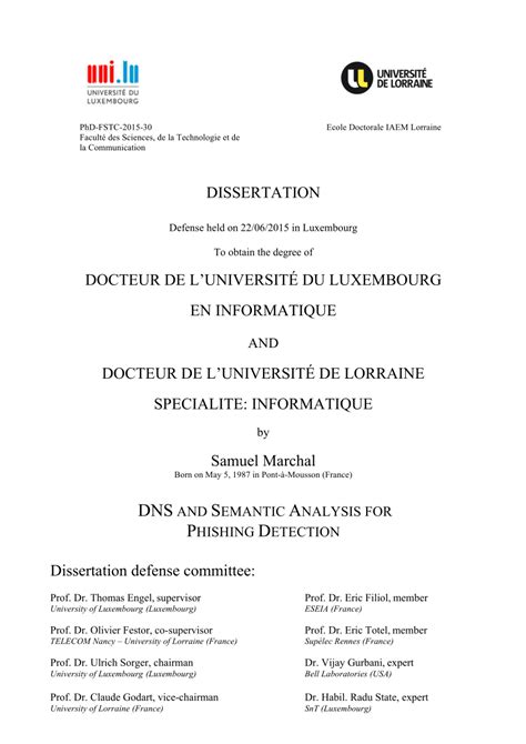pdf dns and semantic analysis for phishing detection