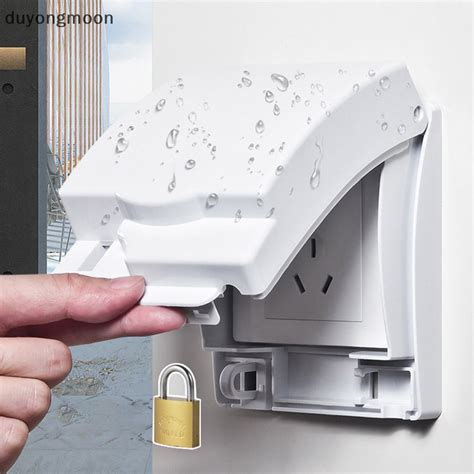 Duyongmoon Lockable Wall Mounted Socket Waterproof Dustproof Box