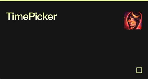 TimePicker Codesandbox