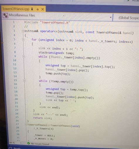 Solved 4 6 Un 000 Towersofhanoicpp X Miscellaneous