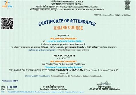 argha choudhary on linkedin isro geodataprocessing python nitrr