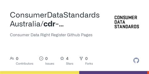 Github Consumerdatastandardsaustraliacdr Consumer Data Right Register