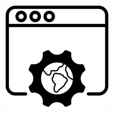 Browser Settings Icon Concept In Black 59546748 Vector Art At Vecteezy