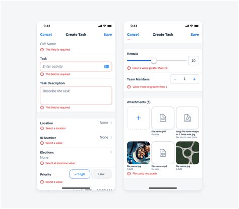 Inline Validation Sap Fiori For Ios Design Guidelines