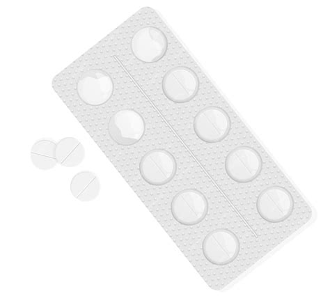 Blíster Abierto Con Tabletas Vector Premium