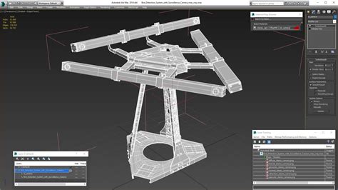 Bird Detection System With Surveillance Camera 3d Model 39 3ds