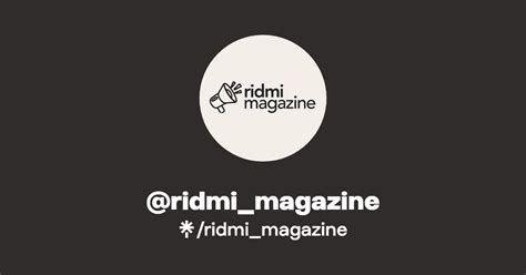 Ridmi Magazine Linktree
