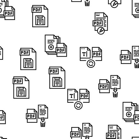 Pdf Electronic File Vector Seamless Pattern 10145222 Vector Art At Vecteezy