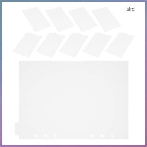 10 Sheets Organizer Tabs Notebook Partition Baffle Notebooks