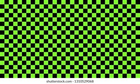 Checkered Pattern Tile Background Black Lime Stock Illustration