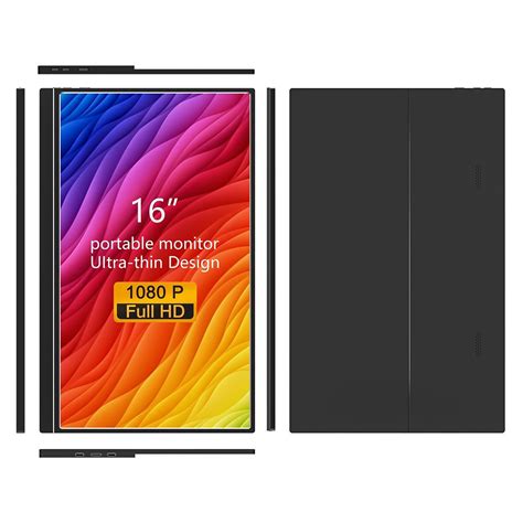 Inch Portable Monitor Full Hd P Usb With Hd Mi Type C Interface