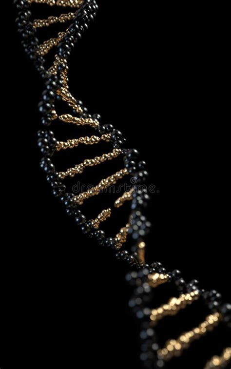 Dna Molecules Structure Of The Genetic Code 3d Rendering Conceptual Image Stock Illustration