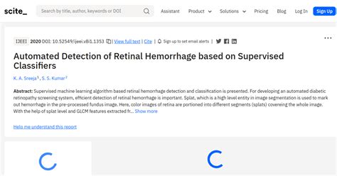 [citation Report] Automated Detection Of Retinal Hemorrhage Based On Supervised Classifiers