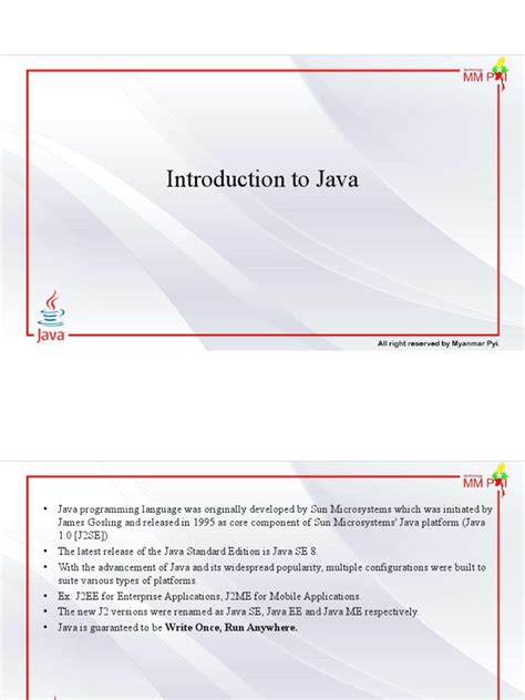 001 introduction to java pdf java programming language