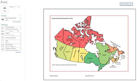 Download Canada Heat Map Excel Template