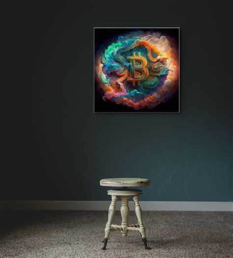 Bitcoin Poster Bitcoin Logo Print Crypto Poster Bitcoin Printable