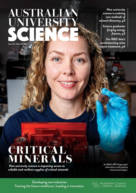 Critical Minerals Australian University Science Issue 8 By Refraction