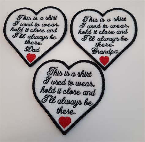 Dad Memory Patch This Is A Shirt Patch Memory Patch For Etsy