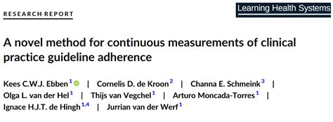 New Paper A Novel Method For Continuous Measurements Of Clinical