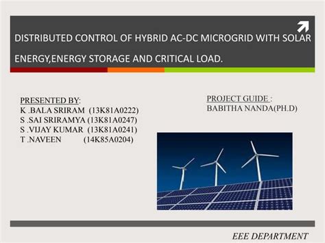 Distributed Control Of Hybrid Ac Dc Microgrid With Solar Energy Energy
