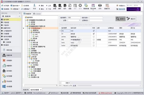 组织机构管理 实例源码 C S快速开发框架旗舰版V5 软件手册 C S框架网
