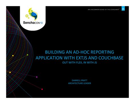 building an ad hoc reporting application with extjs and couchbase