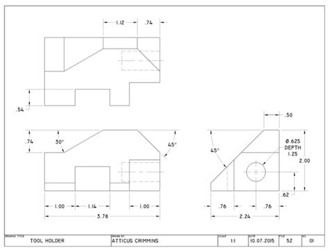 Tool Holder MECHANICAL DESIGN PORTFOLIO Tool Holder MECHANICAL DESIGN PORTFOLIO