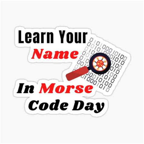 Th January Learn Your Name In Morse Code Day Magnifying Glass T Shirt Blue Morse