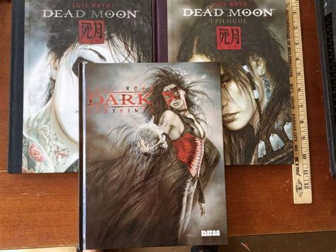 3 Books Luis Royo Dark Labyrinth Dead Moon Dead Moon Epilogue Dvd