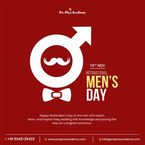 Proplus Academy On Linkedin Internationalmensday Proplusacademy
