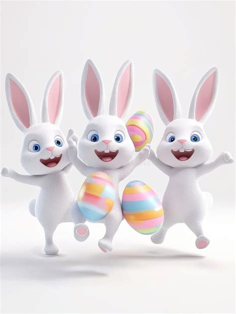 Dancing Easter Bunny Graphics Stock Illustration Illustration Of White Celebrate 371476643