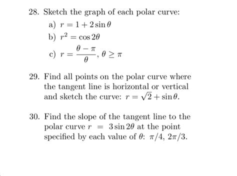 Solved Sketch The Graph Of Each Polar Curve A R Chegg