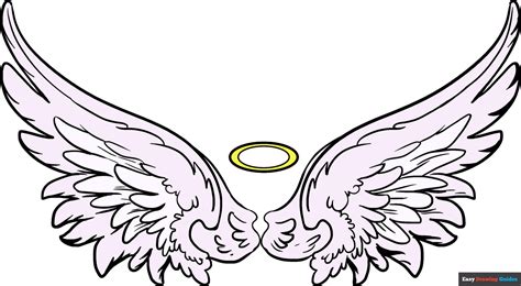 Easy Angel Wings Drawings Angel Wings Drawing Tutorial How To Draw