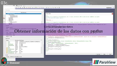 paraview 03c obtener información de los datos con pvpython en