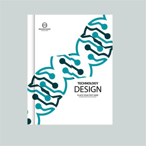 Vector Modern Tech Book Cover Design 35750461 Vector Art At Vecteezy