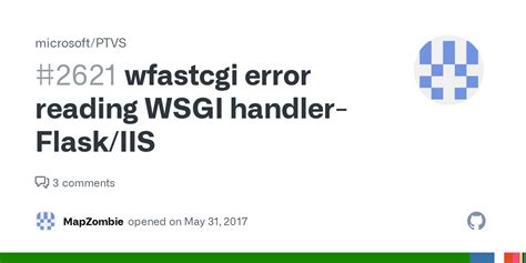 Wfastcgi Error Reading Wsgi Handler Flaskiis · Issue 2621