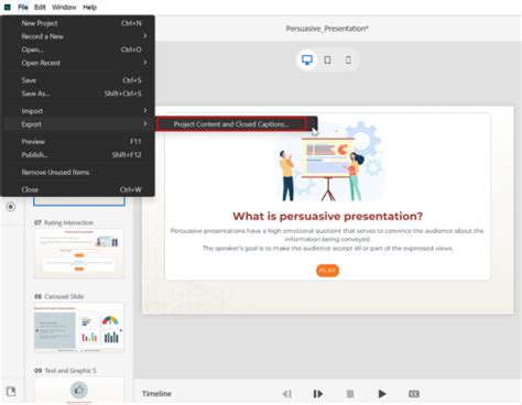 A Guide To Importing And Exporting Closed Captions In Adobe Captivate Elearning