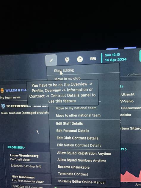 Problem Ingame Editor Rfootballmanagergames