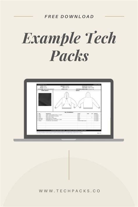 Tech Pack Samples Free Download Tech Pack Tech Fashion Business Fashion